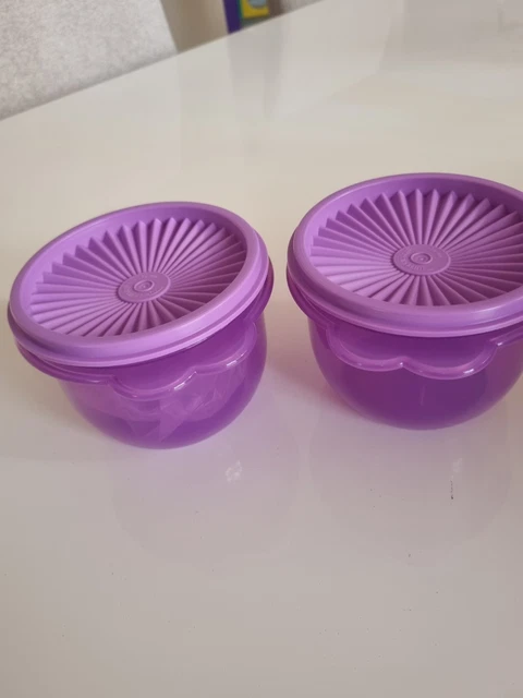 NEW TUPPERWARE SERVALIER Heritage Bowl set of 2 Red Star Bowls with ...