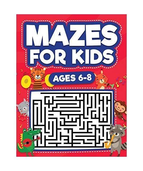 MAZES FOR KIDS Ages 6-8: Maze Activity Book | 6, 7, 8 year olds ...