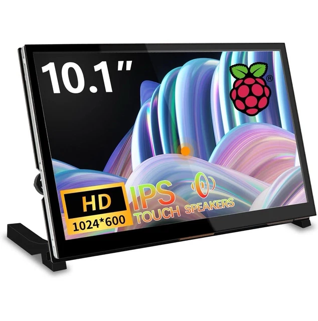 10.1& RASPBERRY PI Touch Screen Portable Monitor 1024X600 IPS Mini ...