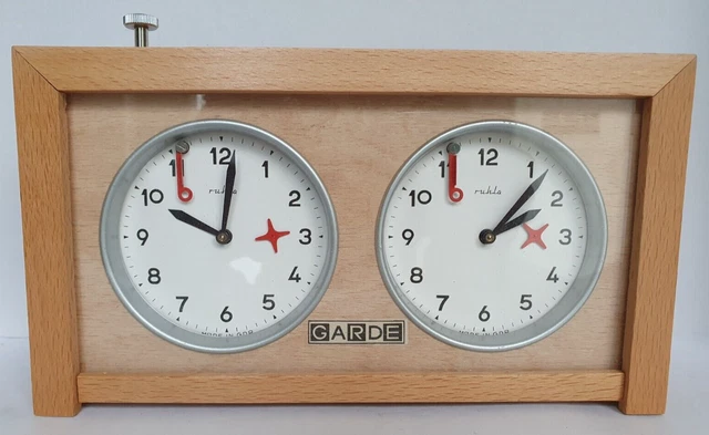 DDR - SCHACHUHR Ruhla GARDE Made in GDR im Originalkarton und Garantie ...