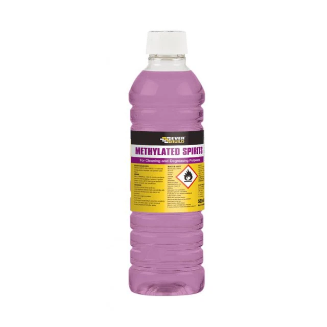 EVERBUILD METHYLATED SPIRITS 500ml - Solvent, Cleaner, Degreaser ...