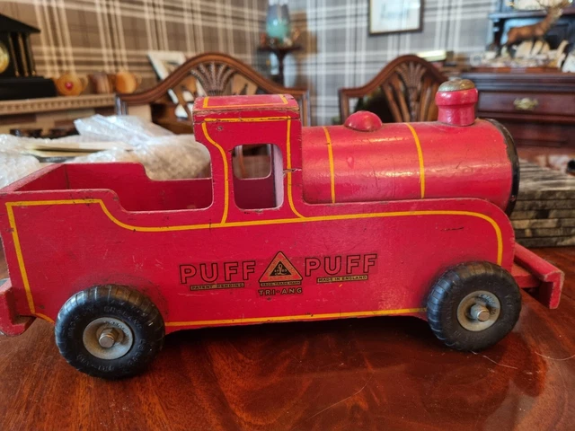 VINTAGE TRI ANG Puff-Puff Vintage Red Toy Train £21.52 - PicClick UK
