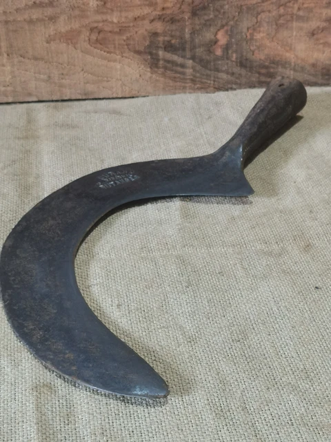 ANCIENNE SERPE SERPETTE EMONDOIR FER FORGE Gravée DURAND PUTANGES GRA ...