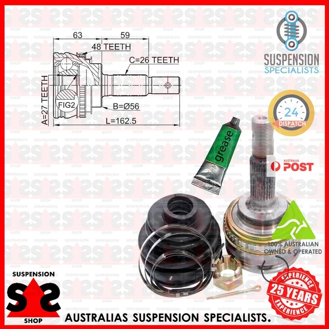 FRONT AXLE JOINT Kit, Drive Shaft Suit TOYOTA Camry Estate (_V1_) 2.2 (SDV10, EUR 78,54 ...