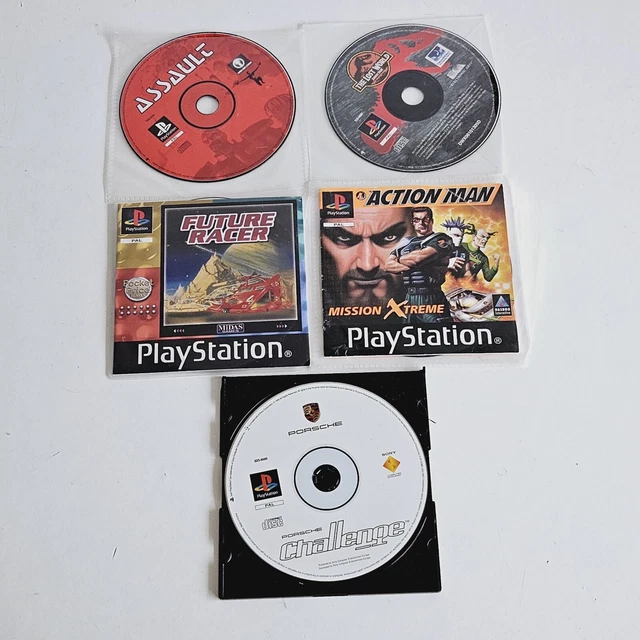 PLAYSTATION 1 PS1 Games Bundle Assault Jurassic Park Action Man Future ...