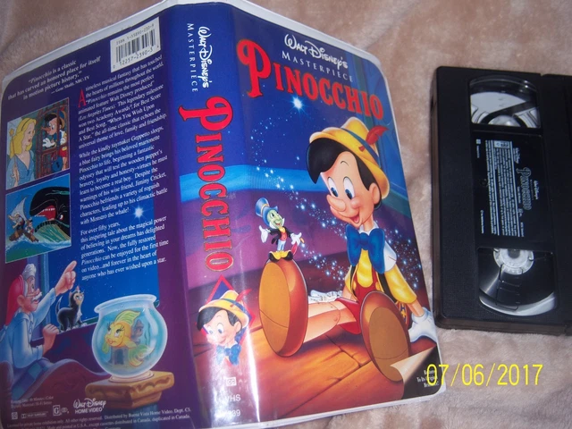 WALT DISNEY'S MASTERPIECE Pinocchio 1993 Rare Vhs 239 £14.90 - PicClick UK