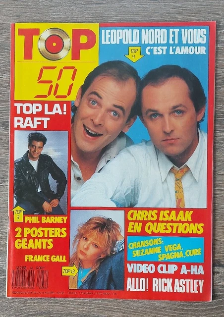 MAGAZINE TOP 50 avec poster numéro 88 France Gall, Phil Barney, Isaak ...