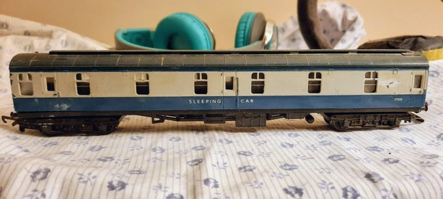 HORNBY BR MK1 Intercity Blue & Grey Sleeping Car £8.31 - PicClick UK