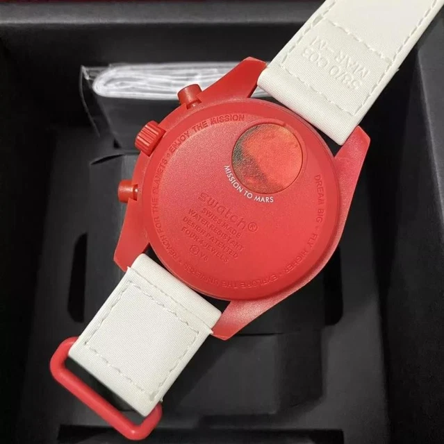 NEW SWATCH X Omega Bioceramic Moonswatch Mission To Mars Watch - With ...