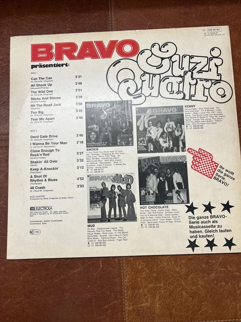 BRAVO PRÄSENTIERT: SUZI Quatro RAK Records LP 1976 1C038-98461 EUR 14 ...