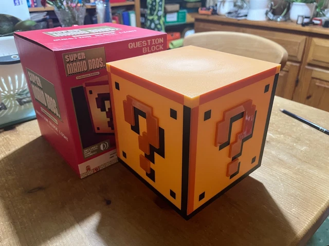 SUPER MARIO BROS. Nintendo Question Mark Block Light USB lamp £9.99 ...