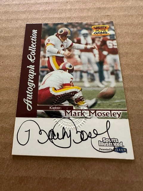 1999 COLLECTION D'AUTOGRAPHES illustrés sportifs Mark Moseley ...
