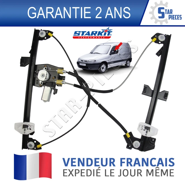LEVE VITRE AVANT Gauche + Moteur Citroen Berlingo Peugeot Partner 96-08 EUR 42,90 - PicClick FR