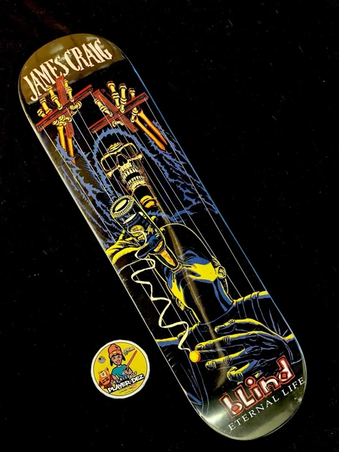 RARE JAMES CRAIG Puppet Master Skull Eternal Life Blind Skateboard Deck ...