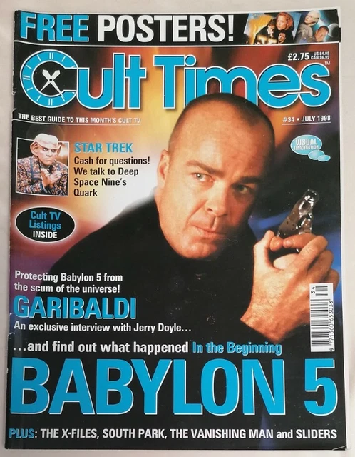 MAGAZINE - CULT Times Magazine Issue #34 Dated July 1998 B5 Garibaldi W ...