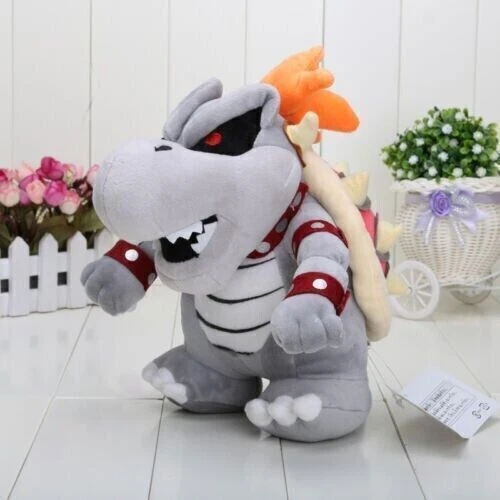 10& SUPER MARIO Dry Bowser Bones Koopa Plush Doll Soft Toy Stuffed ...