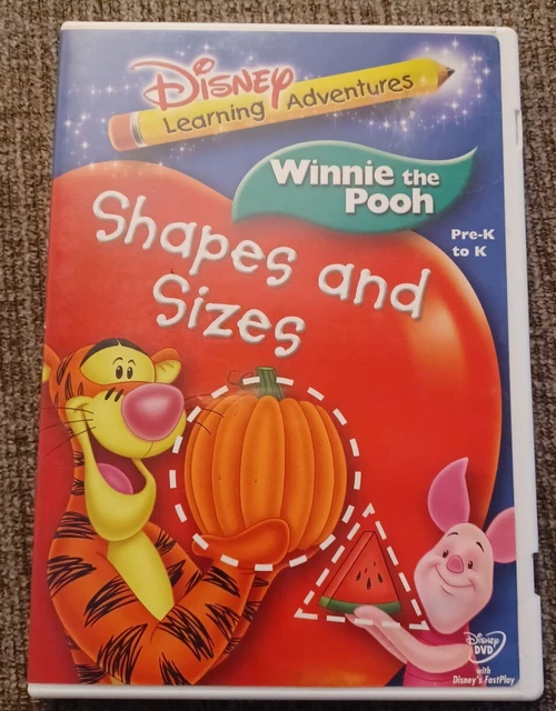 DISNEY LEARNING ADVENTURES: Winnie The Pooh Shapes And Sizes (DVD, 2006 ...