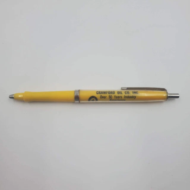VINTAGE CRAWFORD OIL Co Inc Ballpoint Pen Portage Wisconsin Dells ...