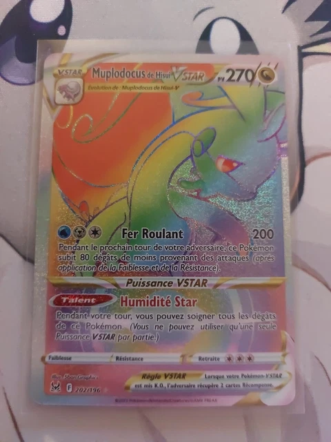 CARTE POKÉMON - Muplodocus de Hisui Rainbow - 202/196 - EB11 Origine ...