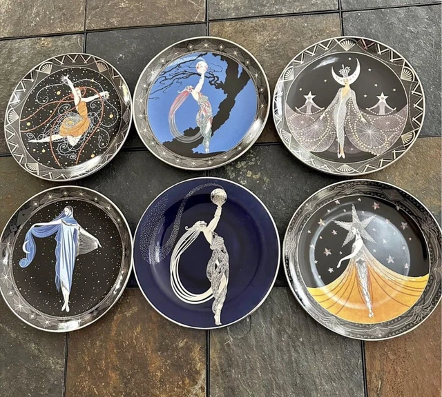 ROYAL DOULTON HOUSE of Erte collector plate 8” Set Of 6 £158.60 ...