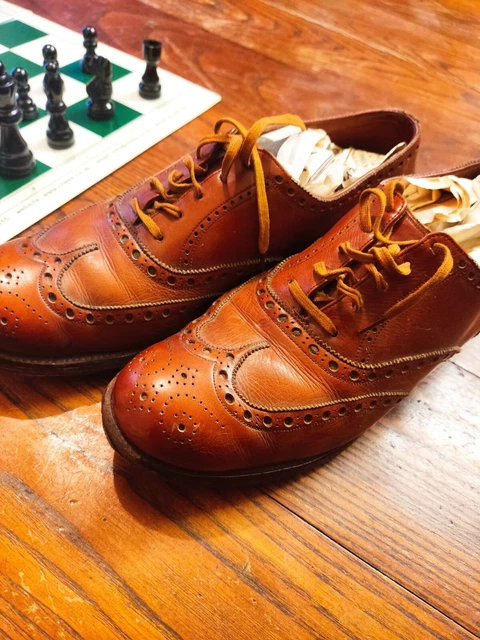 BRAEMAR LEATHER SHOES £20.00 - PicClick UK