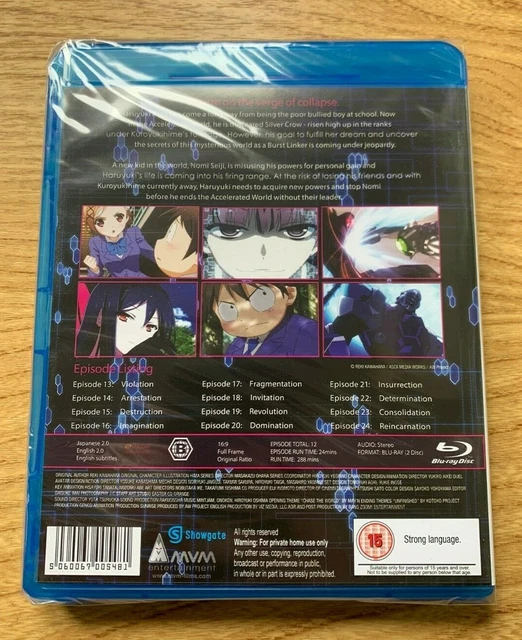 ACCEL WORLD PART Two Blu-ray Region B Anime MVM New Sealed £14.00 ...