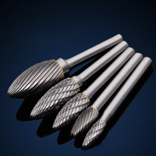 3-16MM CARBIDE H-TYPE Rotary File Cutters Single/Double Flute Grinding ...