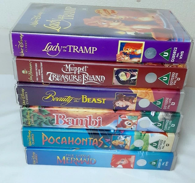 X6 DISNEY VHS tapes. Rating U. Signal standard Pal. Lady and the Tramp ...