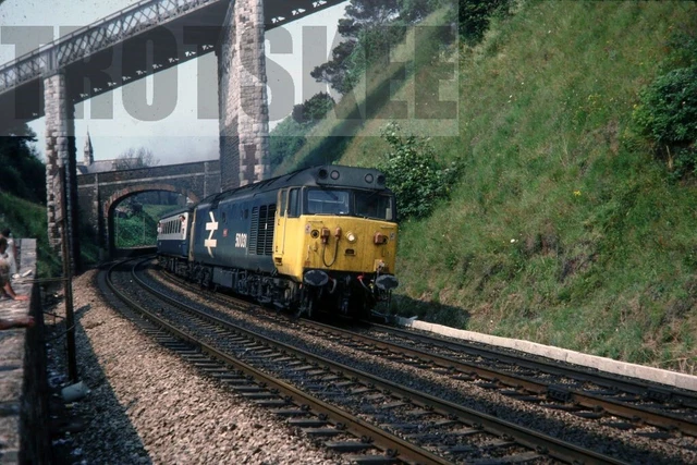 35MM SLIDE BR British Railways Diesel Loco 50031 Class 50 Teignmouth ...