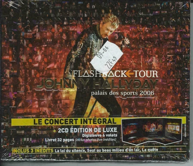 JOHNNY HALLYDAY FLASHBACK Tour 2CD Coffret Digipack Deluxe Limitée ...