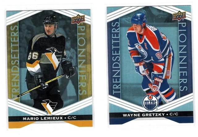 WAYNE GRETZKY MARIO Lemieux 2023 UD Tim Hortons Trend Setters Inserts ...