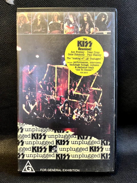 KISS UNPLUGGED RARE Australian PolyGram VHS Video 90s MTV glam rock ...