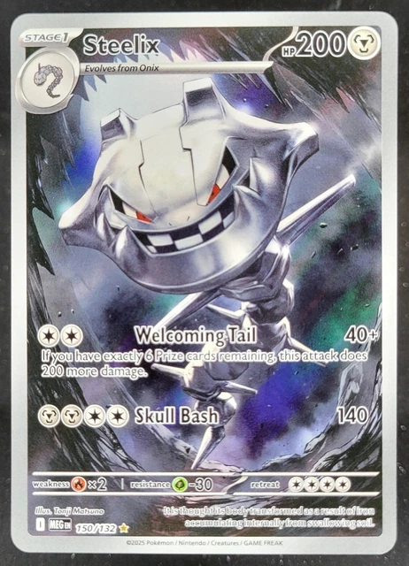 2025 POKEMON MEGA Evolution - MEG EN Steelix #150/132 Illustration Rare ...