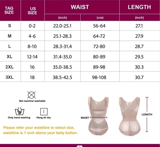 WOMEN SHAPING FULL Body Shaper Firm Control Tummy Slimming Bodysuit ...