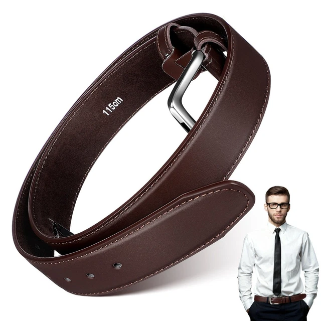 TRAVEL MONEY BELTS Pu Hidden Money Pocket Belt With Buckle Travel ...