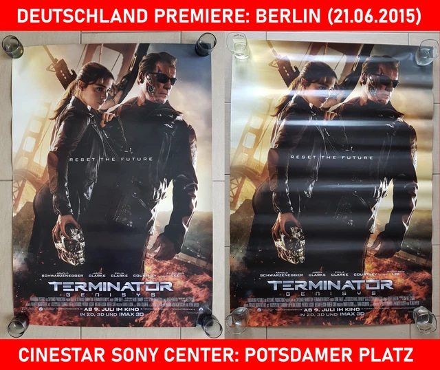 SCHWARZENEGGER TERMINATOR GENISYS Movie Film Poster Banner Rare Selten ...