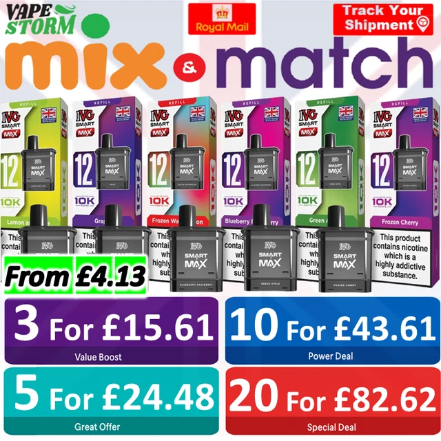 IVG SMART MAX Refill Pods | IVG Smart Max Refills 10K Puffs-20mg/ml ...