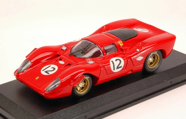 FERRARI 312P COUPE' #12 5th Bridgehampton 1969 P.Rodriguez 1:43 Model ...