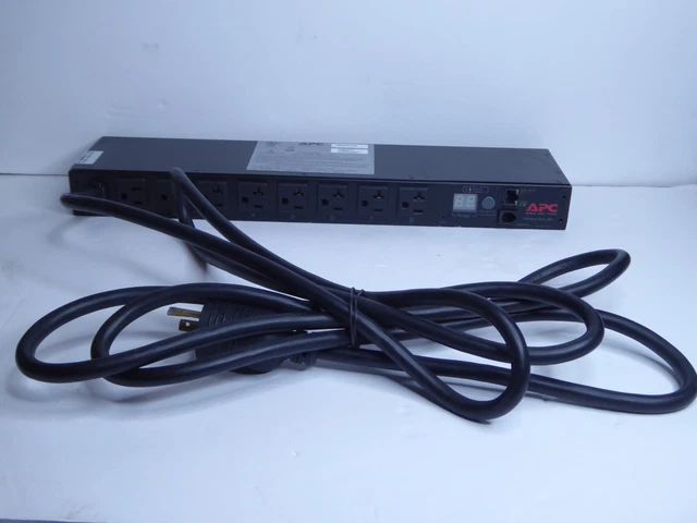 APC AP7801B METERED Rack PDU Power Distribution Unit 8-Port Outlet $38. ...