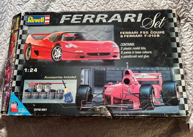 REVELL 1/24 SCALE Ferrari Set - F50 Coupe & F-310B - 2 x car kits (AY ...