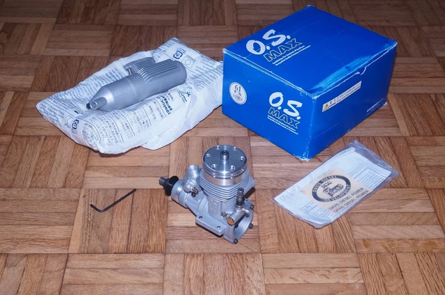 OS MAX 61 FX DDD Diesel 10cc 2-Stroke RC Model Engine 17750 & Silencer ...