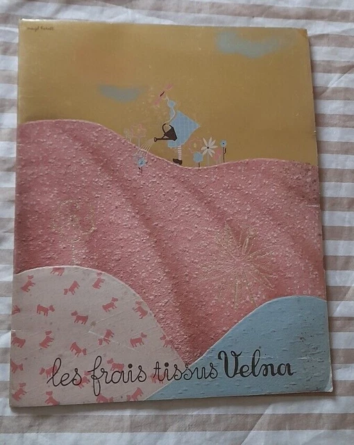 CATALOGUE TISSUS VELNA 1936 Art-Déco DESSIN MAGD HEREST ART JACQUES ...