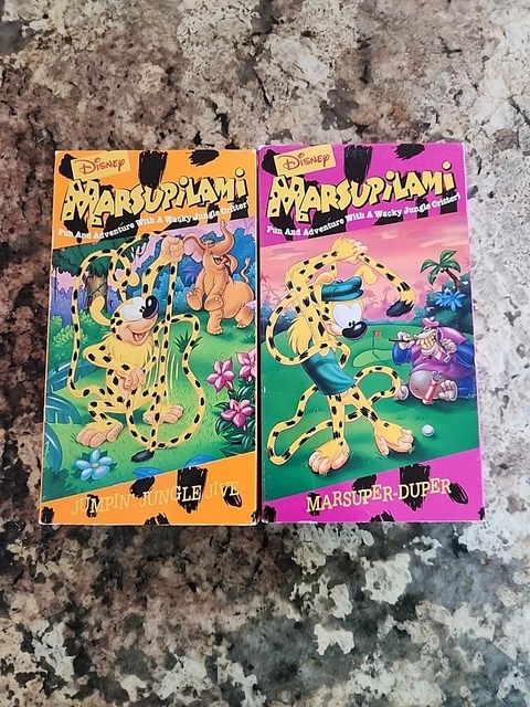 WALT DISNEY CLASSICS VHS Lot Marsupilami Jumpin' Jungle Jive Marsuper ...