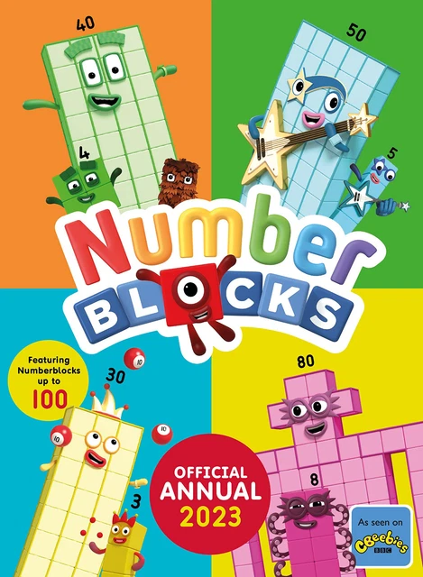 NUMBERBLOCKS OFFICIAL ANNUAL 2023 By Sweet Cherry Publishing -Ages 4 ...