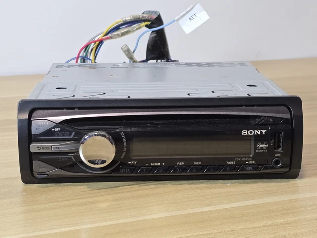 SONY CAR RADIO STEREO CD PLAYER HEAD UNIT CDX-GT450U 52w X 4. AUX USB Xplod. £19.99 - PicClick UK