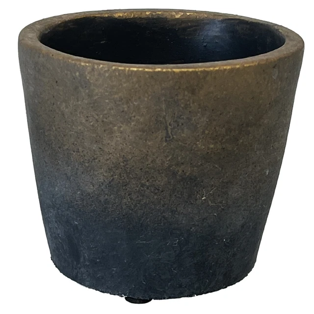 CACHE POT DE Fleurs en ciment Gris et Or EUR 6,49 - PicClick FR