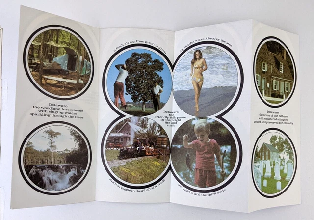 1970S DISCOVER DELAWARE Vintage Travel Brochure Beaches Camping Tourist ...