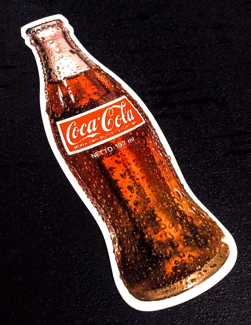 COCA-COLA ADESIVO Sticker Vintage 90'S Bottiglia 23Cm EUR 3,90 ...