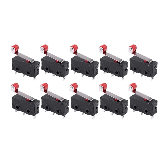 10PCS MICRO-ROLLER LEVER Arm Open Close Limit Switch Kw12-3 Pcb Microswitch S3W6 EUR 8,57 ...