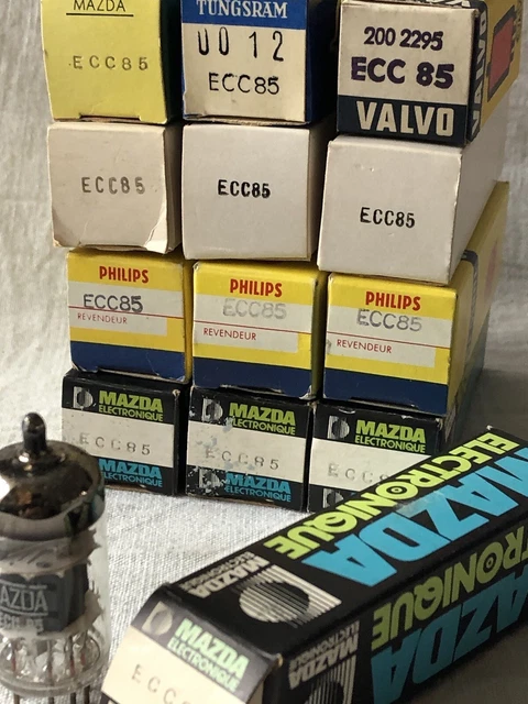 ECC85, VARIOUS LABELS, Vacuum Tube, lampe, Röhre, Valve Lampa. NOS, NIB. X1 EUR 22,90 - PicClick FR